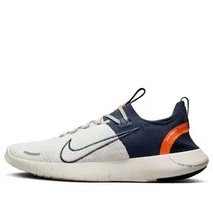 Nike Nike Free Run Flyknit Next Nature Athletic Sneakers Grey/white/blue