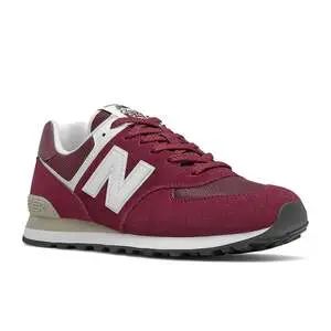 NEW BALANCE 574 "garnet" Sneakers - Red/white