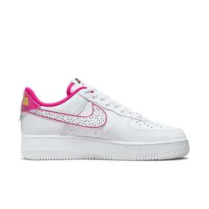 Nike Force 1 '07 Lx "dragon Fruit" Sneakers - White/pink