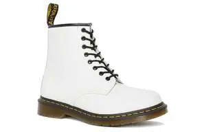 Dr. Martens 1460 Smooth Leather Lace Up Boot - White