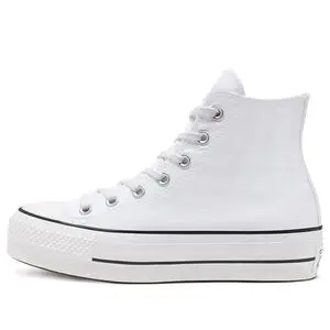 White Platform Converse High Tops