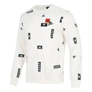 Adidas Crewneck Sweatshirt With All-over Graphic Print - Default Colorway
