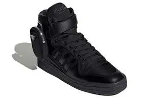 Adidas Prada X Originals Forum High Top Sneakers - Black