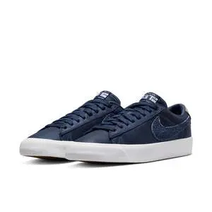 Nike Blazer Low Gt Sb "midnight Navy Denim" Sneakers - Dark Blue