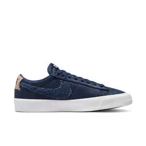 Nike Blazer Low Gt Sb "midnight Navy Denim" Sneakers - Dark Blue