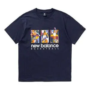 NEW BALANCE Hoops Classic Court Short Sleeve T-shirt Asia Sizing - Eclipse