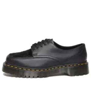 Dr. Martens 5-eye Bex Square Toe Hair-on & Leather Shoes - Black