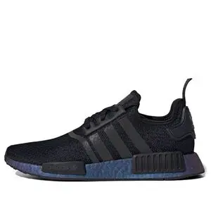Adidas Nmd_r1 Metallic Blue Boost Sneakers - Black