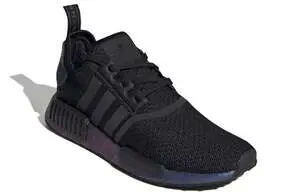 Adidas Nmd_r1 Metallic Blue Boost Sneakers - Black