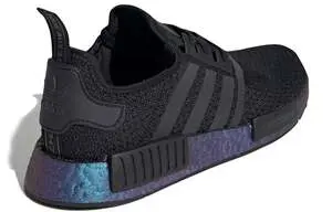 Adidas Nmd_r1 Metallic Blue Boost Sneakers - Black