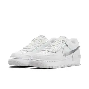 Nike Force 1 Shadow Sneakers - White/silver
