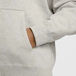 Nike X Stussy Ss24 Full-zip Fleece Hoodie 'grey Black - Grey/black