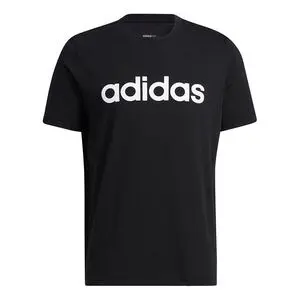 Adidas Neo Ce Logo Tee Logo Print Running Short Sleeves T Shirt S - Black