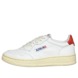 AUTRY Autry Medalist Low Leather Sneakers White/rust/cream