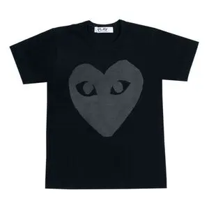 Play Comme Des Garcon Large Short Sleeve - Black