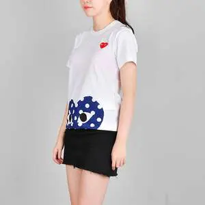 Play Comme Des Garcon Polka Dot Heart T-shirt