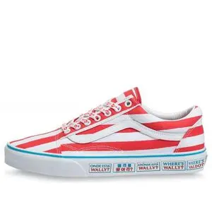 VANS X Where's Waldo? Old Skool "international Stripes" Low Top Sneakers - Red/white