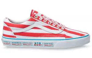 VANS X Where's Waldo? Old Skool "international Stripes" Low Top Sneakers - Red/white