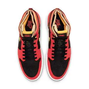 JORDAN 1 High Zoom Comfort High Top Sneakers - Black/chile Red/white