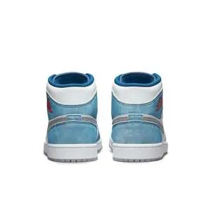 JORDAN 1 Mid Se "french Blue" Sneakers - White/blue