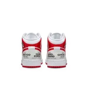JORDAN 1 Mid "rookie Season" Sneakers - White/univ Red