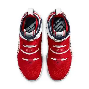 Nike Lebron 17 High Top Athletic Basketball Shoes - Red