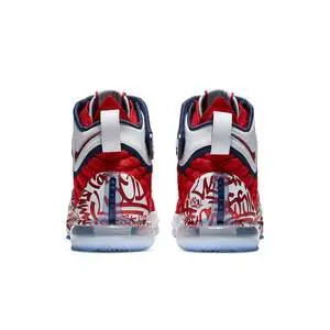 Nike Lebron 17 High Top Athletic Basketball Shoes - Red