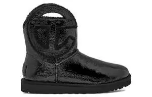 UGG X Telfar Logo Mini Crinkle Boots - Black