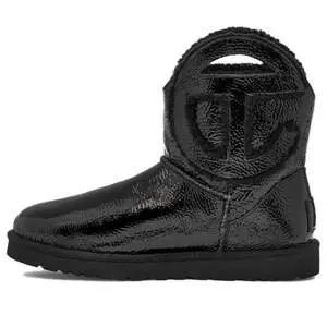 UGG X Telfar Logo Mini Crinkle Boots - Black