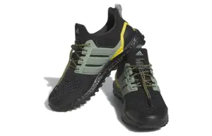 Adidas Ultraboost 1.0 Athletic Sneakers - Black/green/yellow