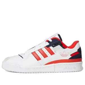 Adidas Forum Exhibit Low Sneakers - White/blue/red