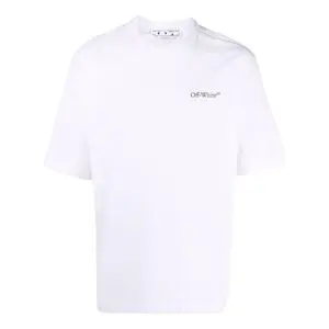 Off-White Ss22 Printing Round Neck Pullover Short Sleeve Ordinary Version White