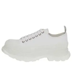 Alexander McQueen Alexander McQueen Tread Slick Low Lace Up Sneakers White/white