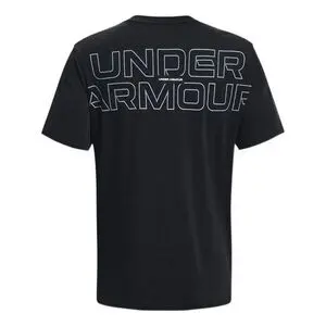 Under Armour Outline Heavyweight T-shirt 'black - Black/white