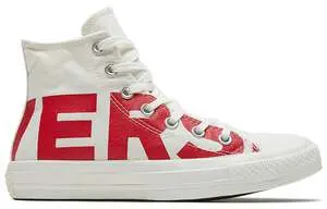 CONVERSE Chuck Taylor All Star High Top Logo Sneakers - White/red