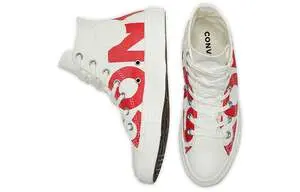 CONVERSE Chuck Taylor All Star High Top Logo Sneakers - White/red