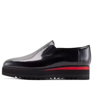Onitsuka Tiger Slip-on Platform Shoes - Black/red