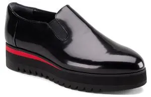 Onitsuka Tiger Slip-on Platform Shoes - Black/red