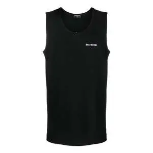 Balenciaga Loose Tank Top - Black