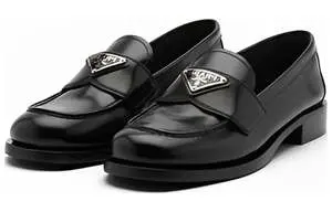 Prada Ss22 Brushed Leather Loafers