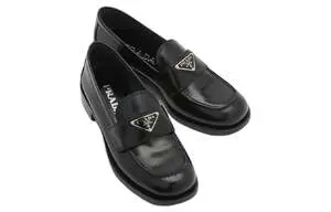 Prada Ss22 Brushed Leather Loafers