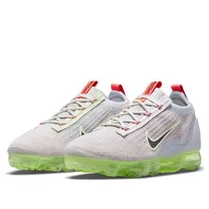 Nike Vapormax 2021 Flyknit Sneakers - Gray/orange/green