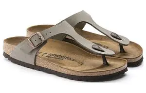 BIRKENSTOCK Gizeh Birko Flor Sandals - Grey
