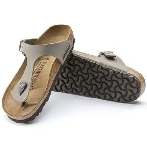 BIRKENSTOCK Gizeh Birko Flor Sandals - Grey