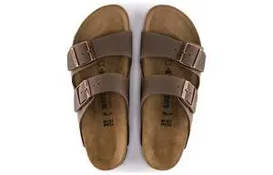 BIRKENSTOCK Arizona Birko-flor Nubuck Sandals - Brown