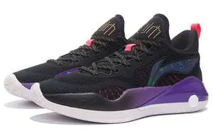 LI-NING Yushuai 15 V2 Low Basketball Sneakers - Black/purple
