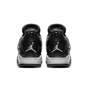 JORDAN 4 Retro Ls "oreo" 2015 High Top Sneakers - Black/tech Grey-black