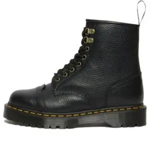 Dr. Martens 1460 Bex Faux Fur-lined Leather Lace Up Boots - Black