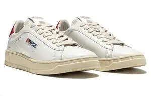 AUTRY Dallas Low Leather Sneakers - White/red