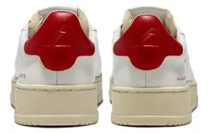AUTRY Dallas Low Leather Sneakers - White/red